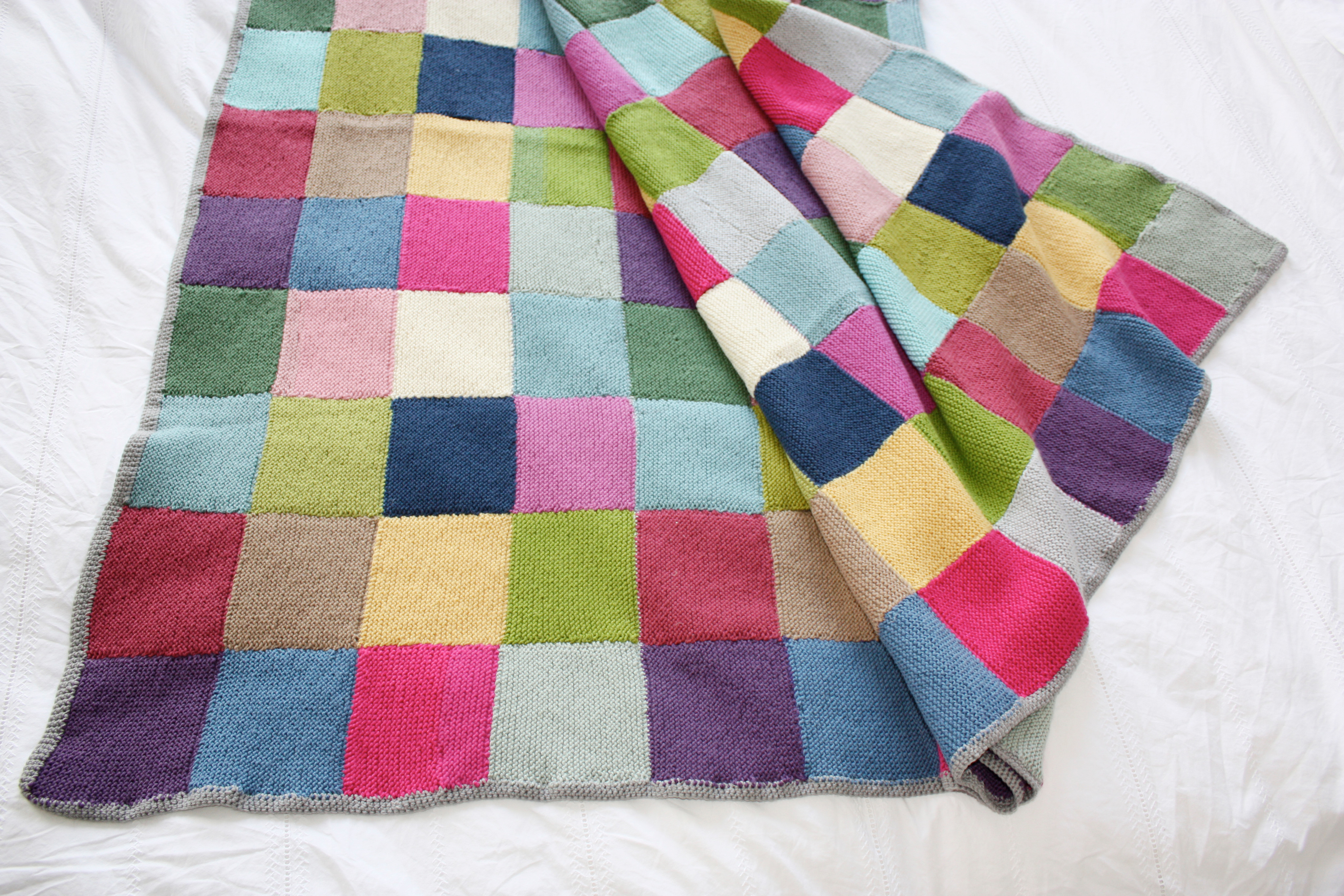 Patchwork Blanket Extract From Winter Knits Made Easy By DK 