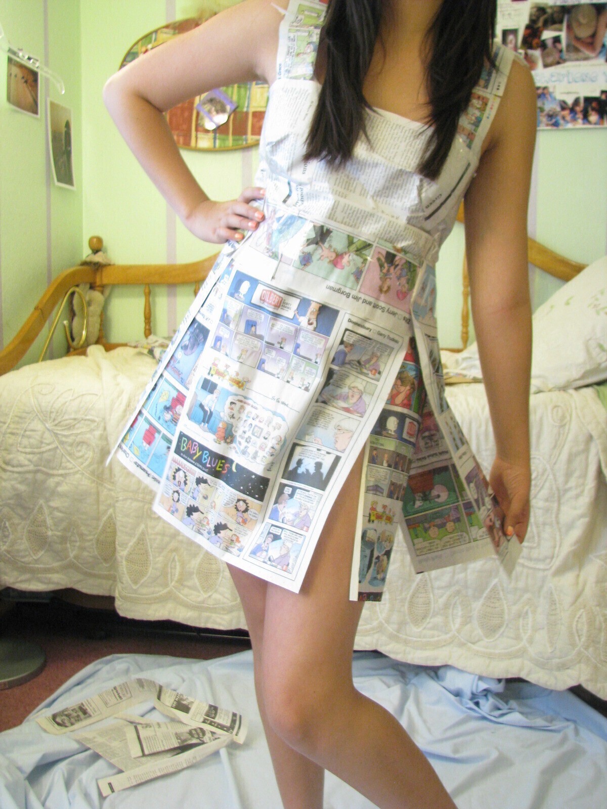 Newspaper Dress How To Recycle A Paper Dress Dressmaking On Cut Out Newspaper Dress How To Recycle A Paper Dress Dressmaking On Cut Out