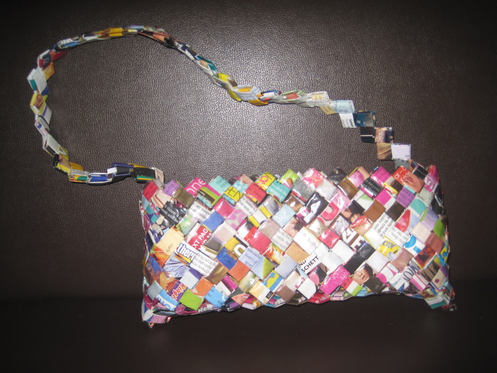 Folded Magazine Purse How To Make A Recycled Bag Needlework Paper Folding And Origami On 