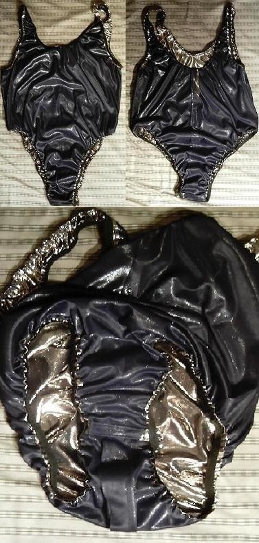 Shiny Liquid Gold Lame Leotard Bodysuit · 410 Gone