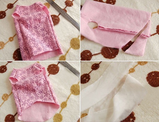 Diy Dog Clothes In A Few Minutes How To Sew A Piece Of Doll Clothing 
