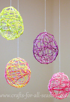 Ombre Thread Wrapped Easter Eggs · Recipe Finds · Cut Out + Keep Craft Blog