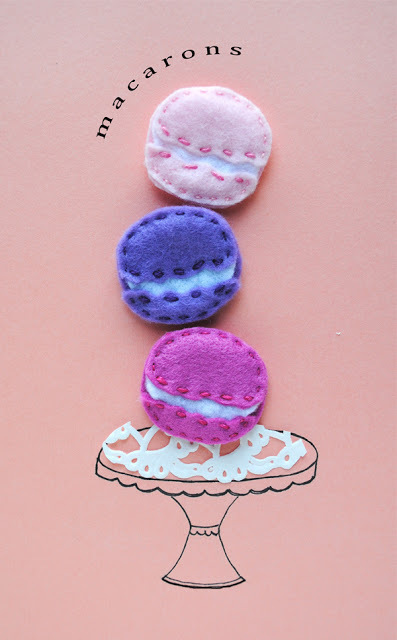 Felt Macaron Hairclips · Craft Finds · Cut Out + Keep Craft Blog