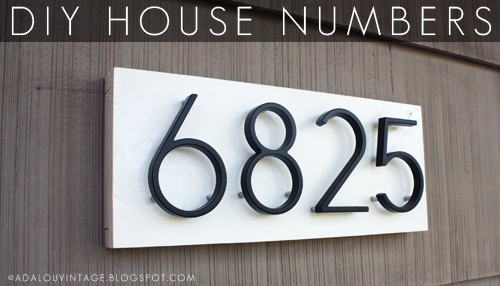 DIY House Numbers · Craft Finds · Cut Out + Keep Craft Blog