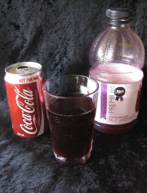 Cranberry Coke · A Mocktail · Creation by Freya O.