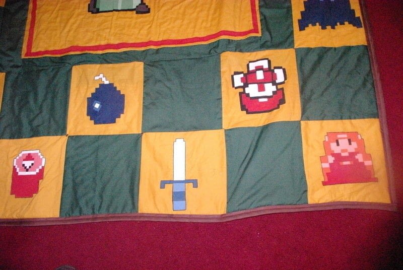 Hand Painted Zelda Themed Quilt · How To Make A Patchwork Quilt · Art ...