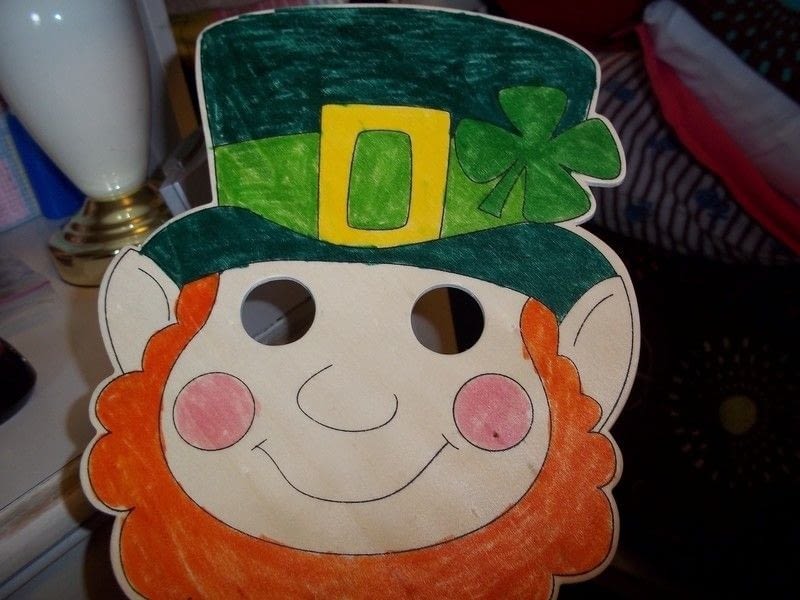 Leprechaun Mask · A Mask · Decorating and Embellishing on Cut Out + Keep