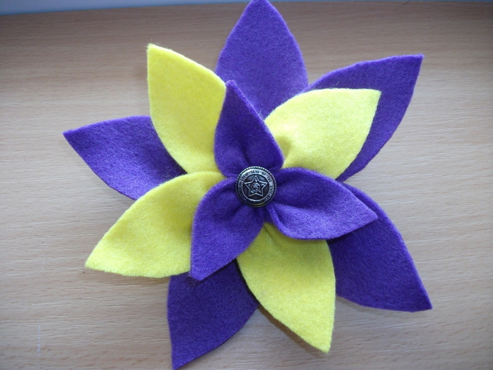 Felt Flower Version How To Make A Flower Hair Clip Jewelry Making 