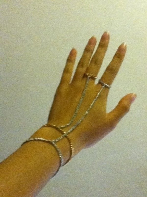 ~Chain Hand Harness~ · How To Make A Hand Bracelet · Beadwork, Jewelry ...