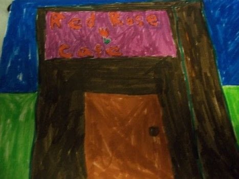 Red Rose Cafe Drawing · A Drawing · Art and Drawing on Cut Out + Keep