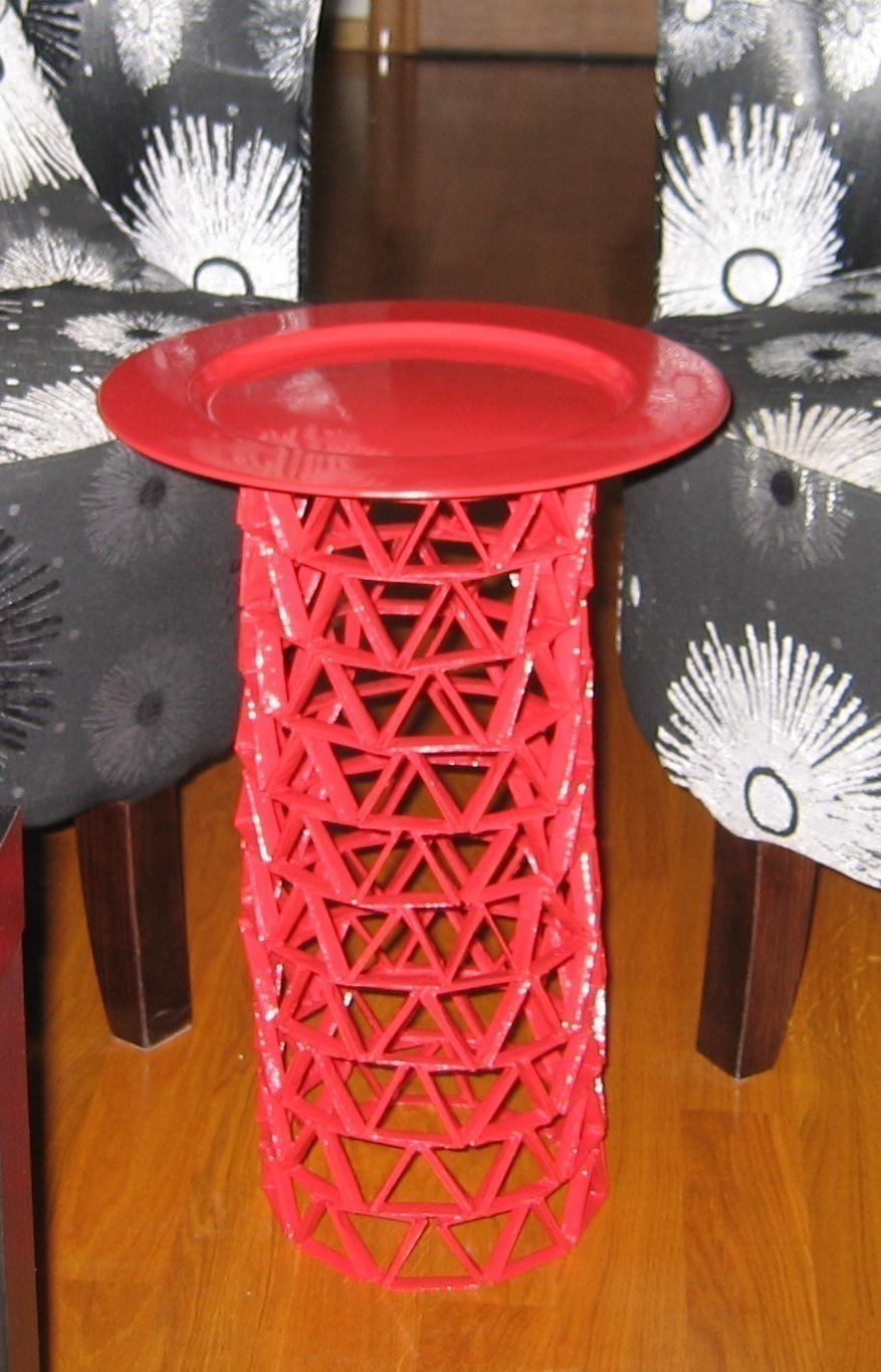 Paper Side Table · How To Make A Recycled Table · Spray Painting ...