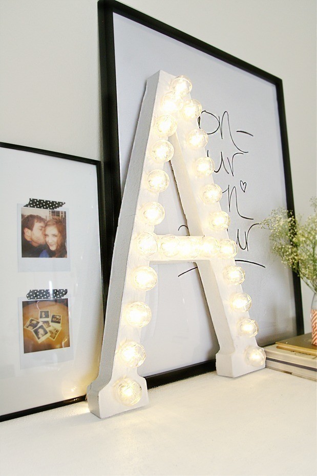 Diy Marquee Letter How To Make A Letter Construction On Cut Out Keep