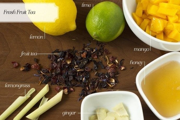 Fresh Fruit Tea · How To Make A Tea · Cooking and Drink Mixing on Cut ...