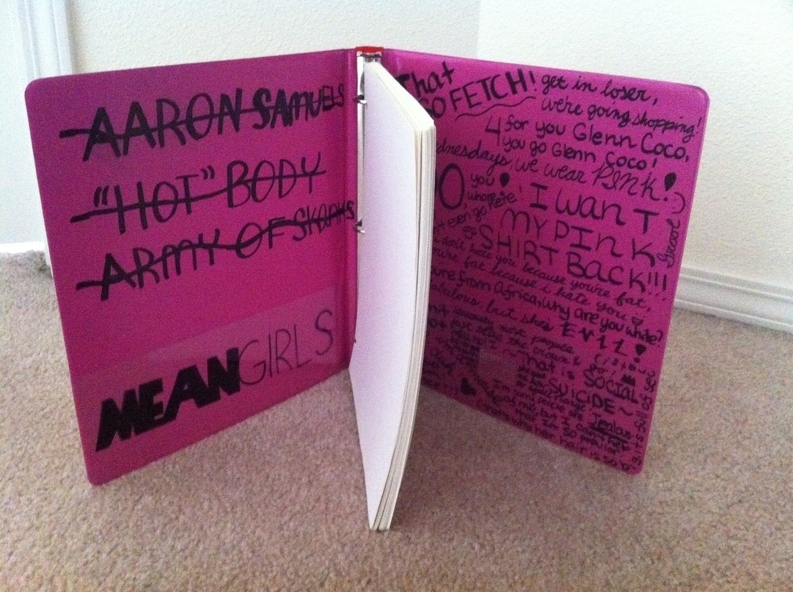 Burn Book Template Canva