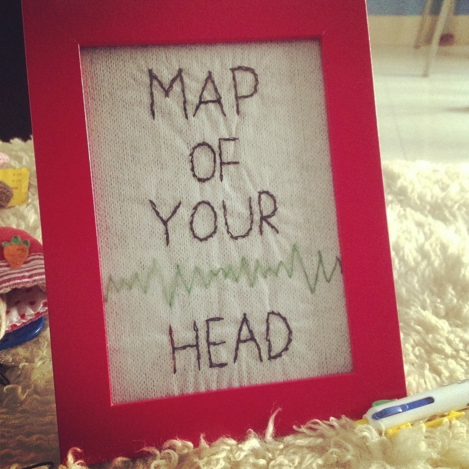 Map Of Your Head How To Make A Frame Photo Holder Needlework And 