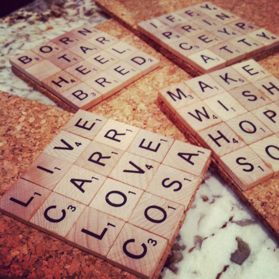 Scrabble Coasters · How To Recycle A Scrabble Coaster · Decorating ...