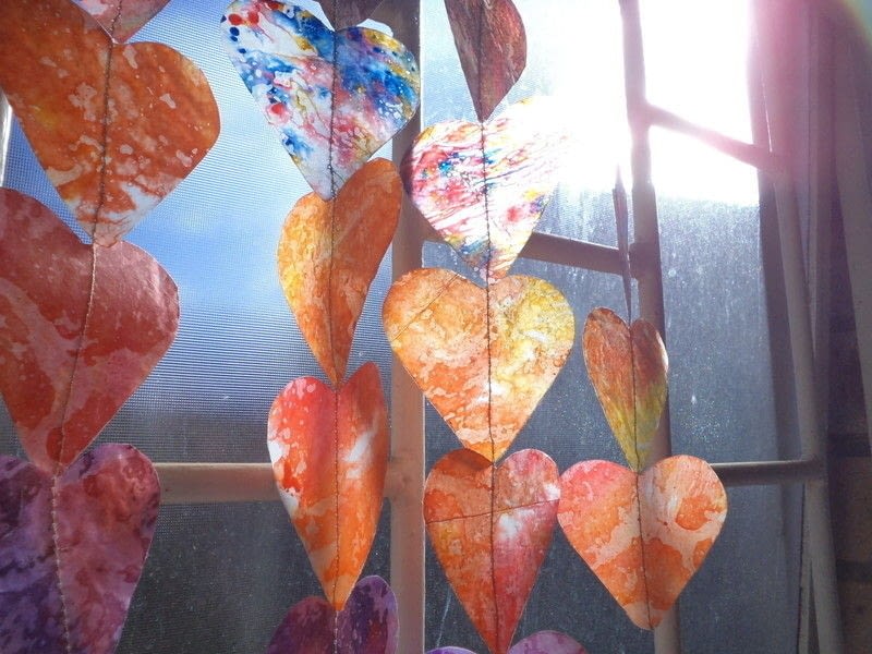 Heart Mobile · How To Make A Mobile · Melting, Papercraft, and Sewing ...