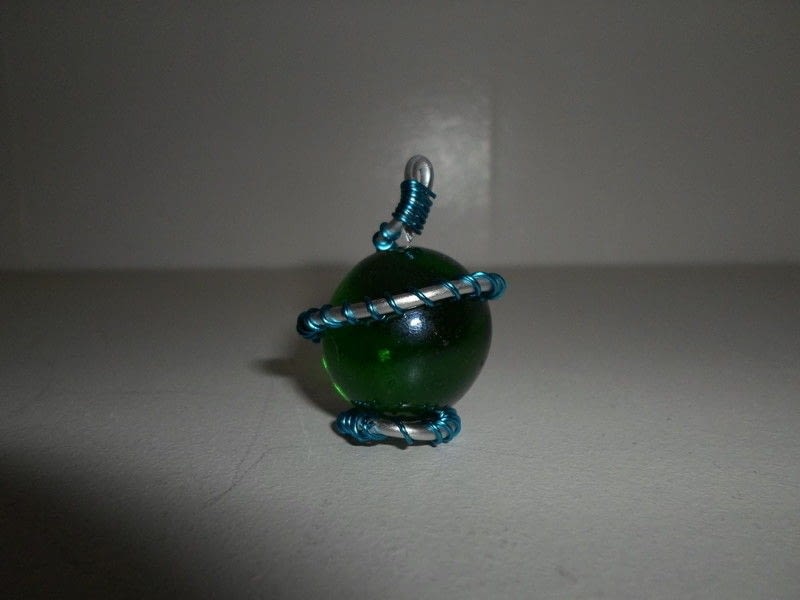 Wire Wrapped Marble · A Wire Wrapped Pendant · Wirework on Cut Out + Keep
