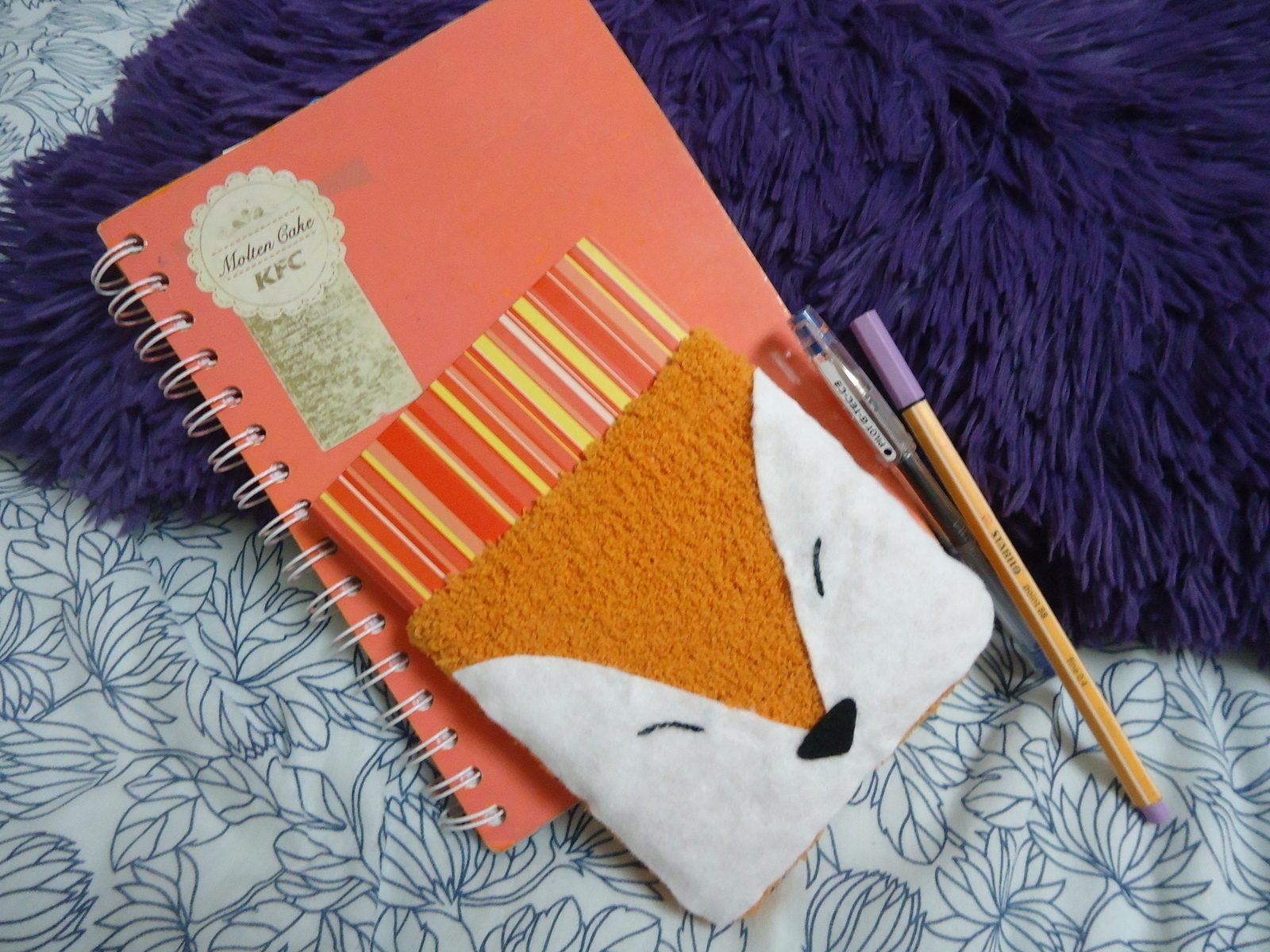 Fox Agenda Or Diary Cozy How To Make A Felt Book Cover Sewing And 