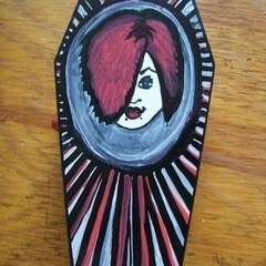 ~Coffin Boxes~ · How To Make A Coffin Shaped Box · Decorating on Cut ...