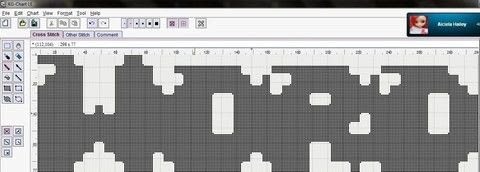 Fonts Into Cross Stitch Pattern · How To Make A Patterns · Computer Art ...
