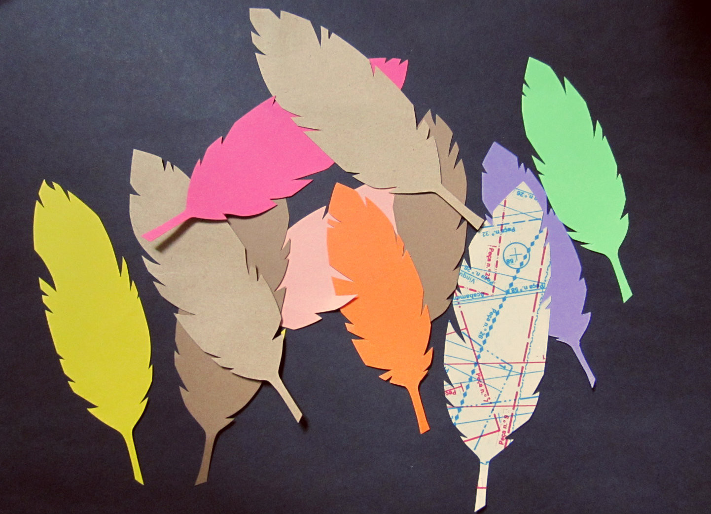 Paper Feathers How To Make A Feather Art Papercraft And 
