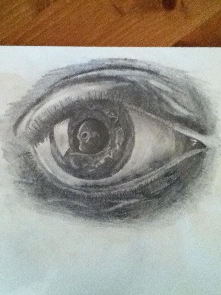 M.C Escher Eye · An Eye Drawing · Art on Cut Out + Keep · Creation by ...
