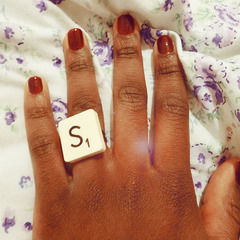 Diy Pixie Lott Inspired Scrabble Ring · How To Make A Scrabble Ring ...