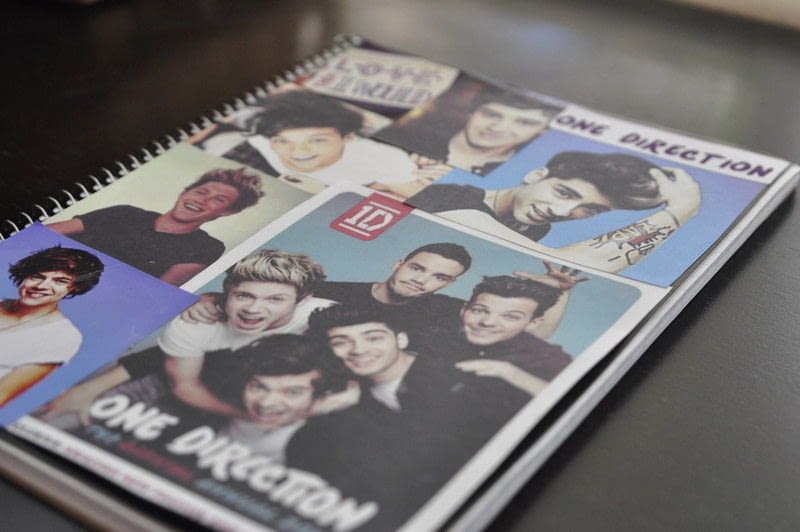 One Direction Diy Notebook! · How To Make A Collages · Home + DIY on ...