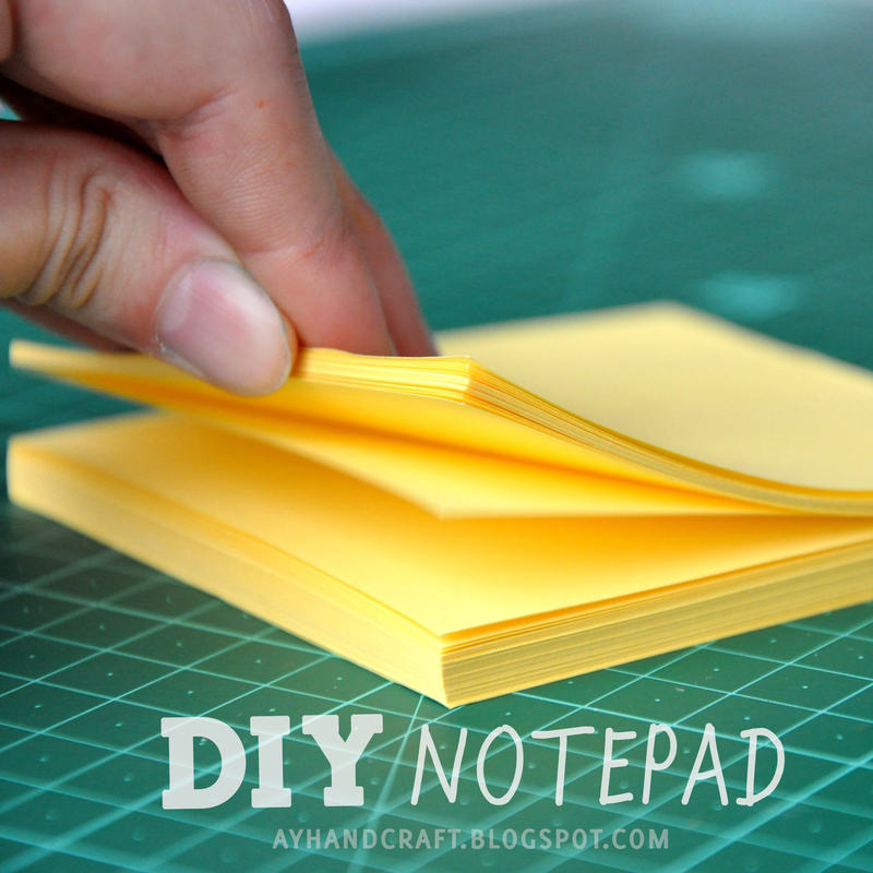 Diy Notepad How To Make A Notebook Journal Papercraft On Cut Out 