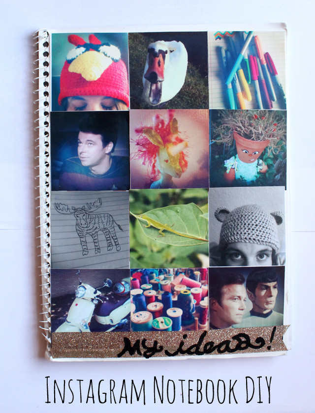 Instagram Notebook Diy · How To Make A Notebook Journal · Papercraft on ...