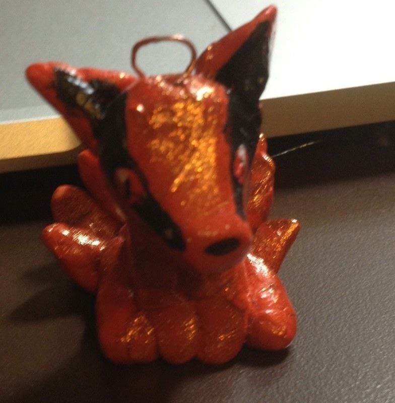 Charm Sized Nine Tailed Fox · A Clay Animal Necklace · Construction ...