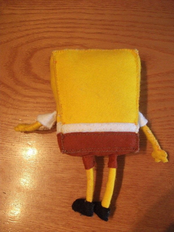 Felted Spongebob · A Cartoon Plushie · Needlework on Cut Out + Keep