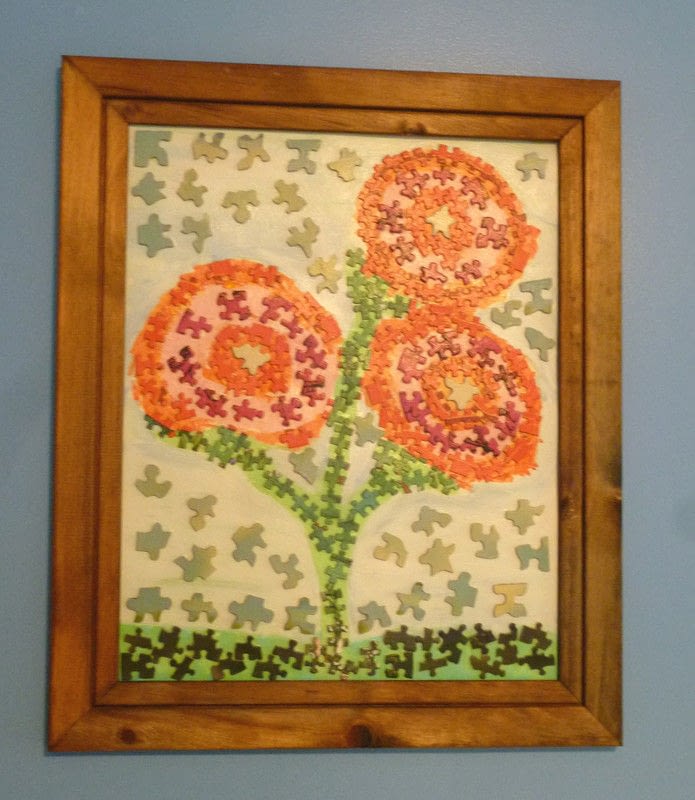 Painting With Puzzle Pieces · How To Make A Piece Of Assemblage Art ...