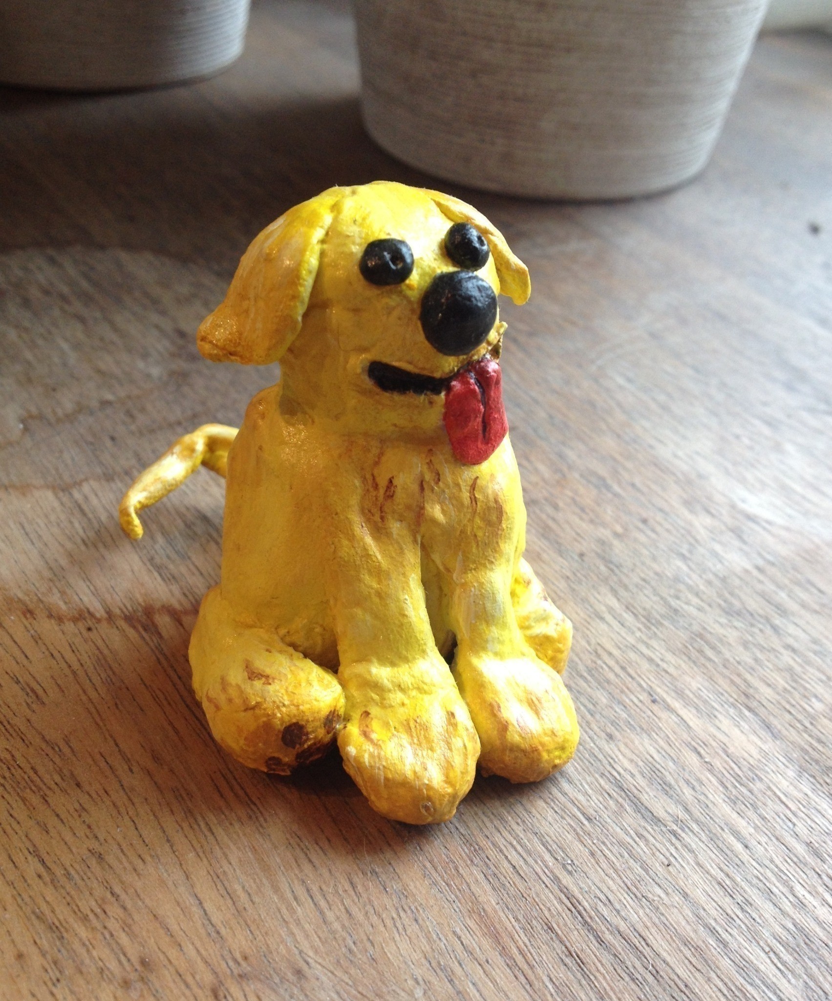 Paper Clay Dog Ornament A Clay Dog Papercraft On Cut Out Keep