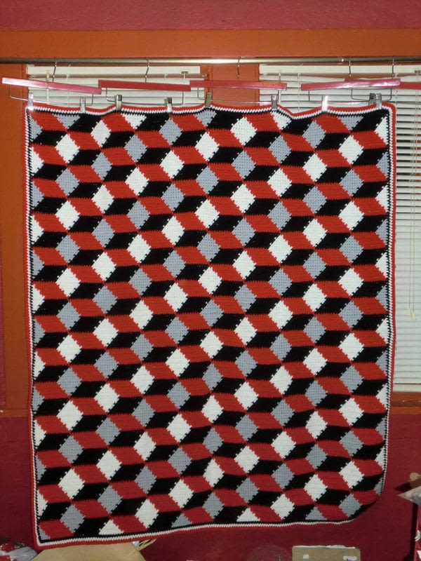 Optical Illusion · A Knit Or Crochet Blanket · Yarncraft on Cut Out + Keep