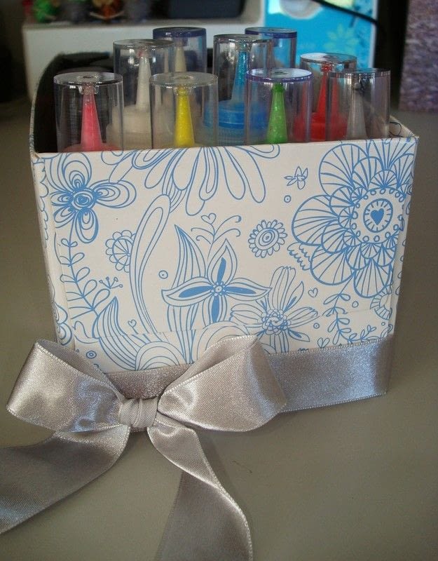 Tissue Box Craft Storage · How To Make A Recycled Box · Decorating on ...