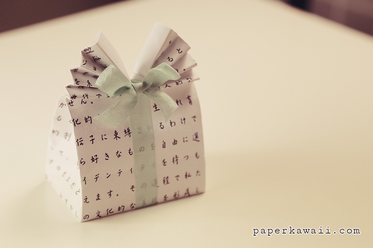 Origami Gift Bag Tutorial How To Make A Gift Bag Papercraft On Cut 