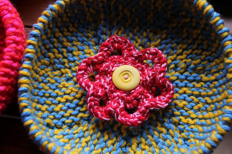 Knitted Bowl Tutorial · How To Stitch A Knit Or Crochet Basket ...