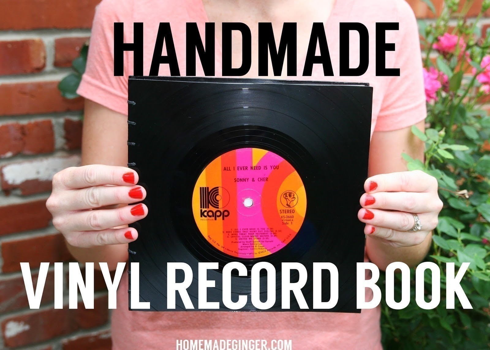 Handmade Vinyl Record Book How To Make A Record Notebook Other On 