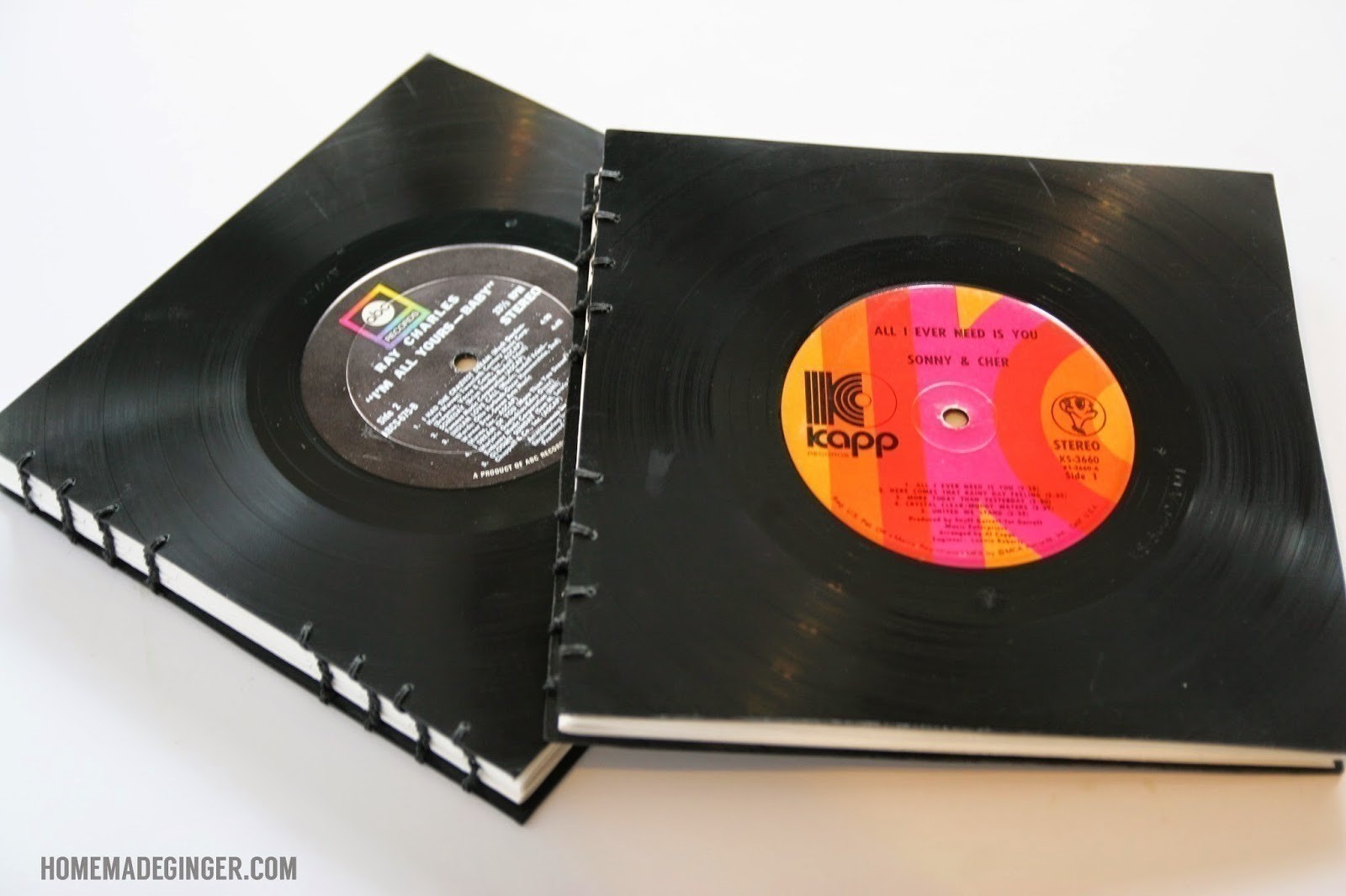 Handmade Vinyl Record Book How To Make A Record Notebook Other On 