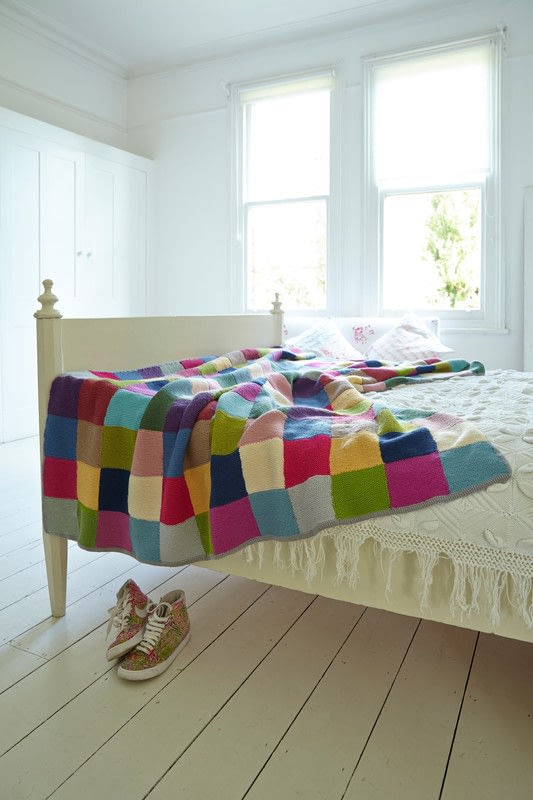 Patchwork Blanket · Extract from Winter Knits Made Easy by DK ...