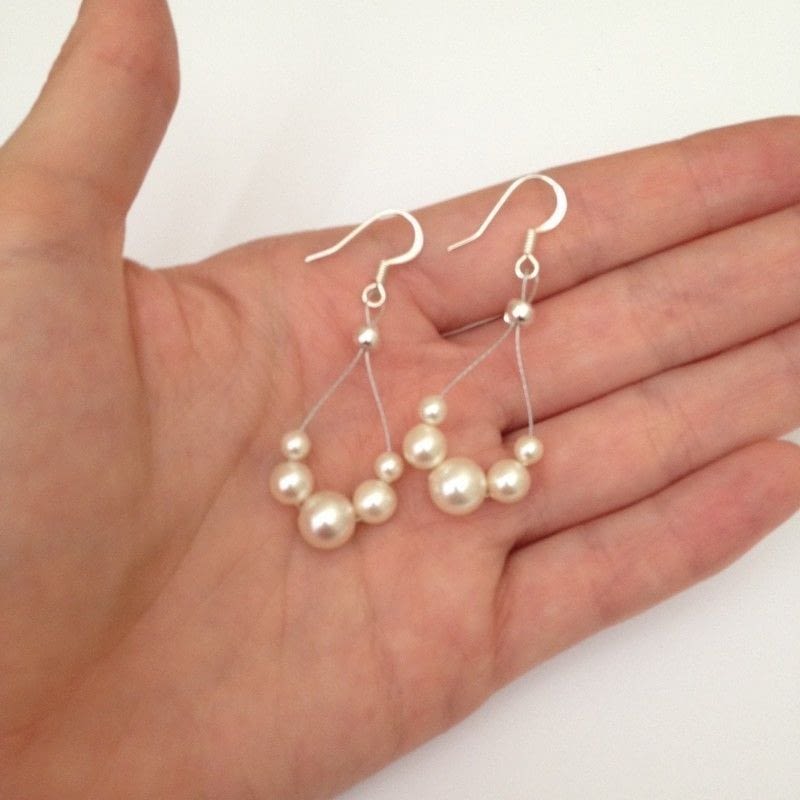 Beaded Teardrop Earrings How To Make A Pair Of Pearl Earrings 