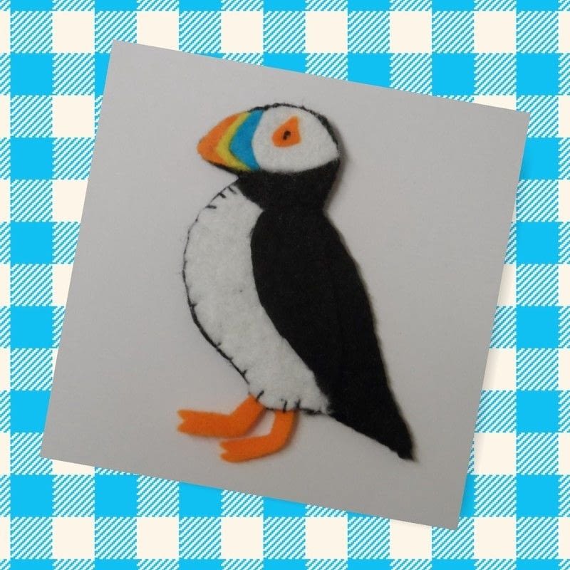 Felt Puffin · How To Make A Bird Plushie · Sewing on Cut Out + Keep ...