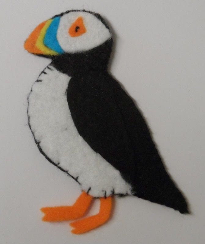 Felt Puffin · How To Make A Bird Plushie · Sewing on Cut Out + Keep ...