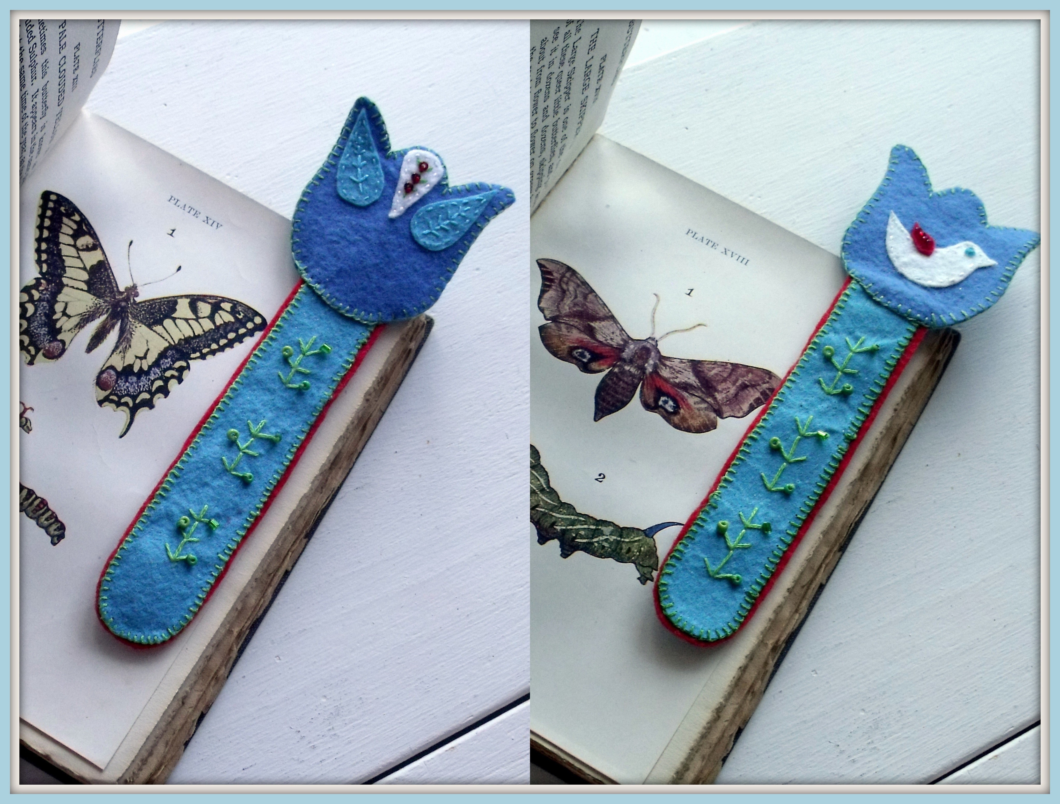 Folklore Book Mark How To Make A Fabric Bookmark Sewing On Cut Out