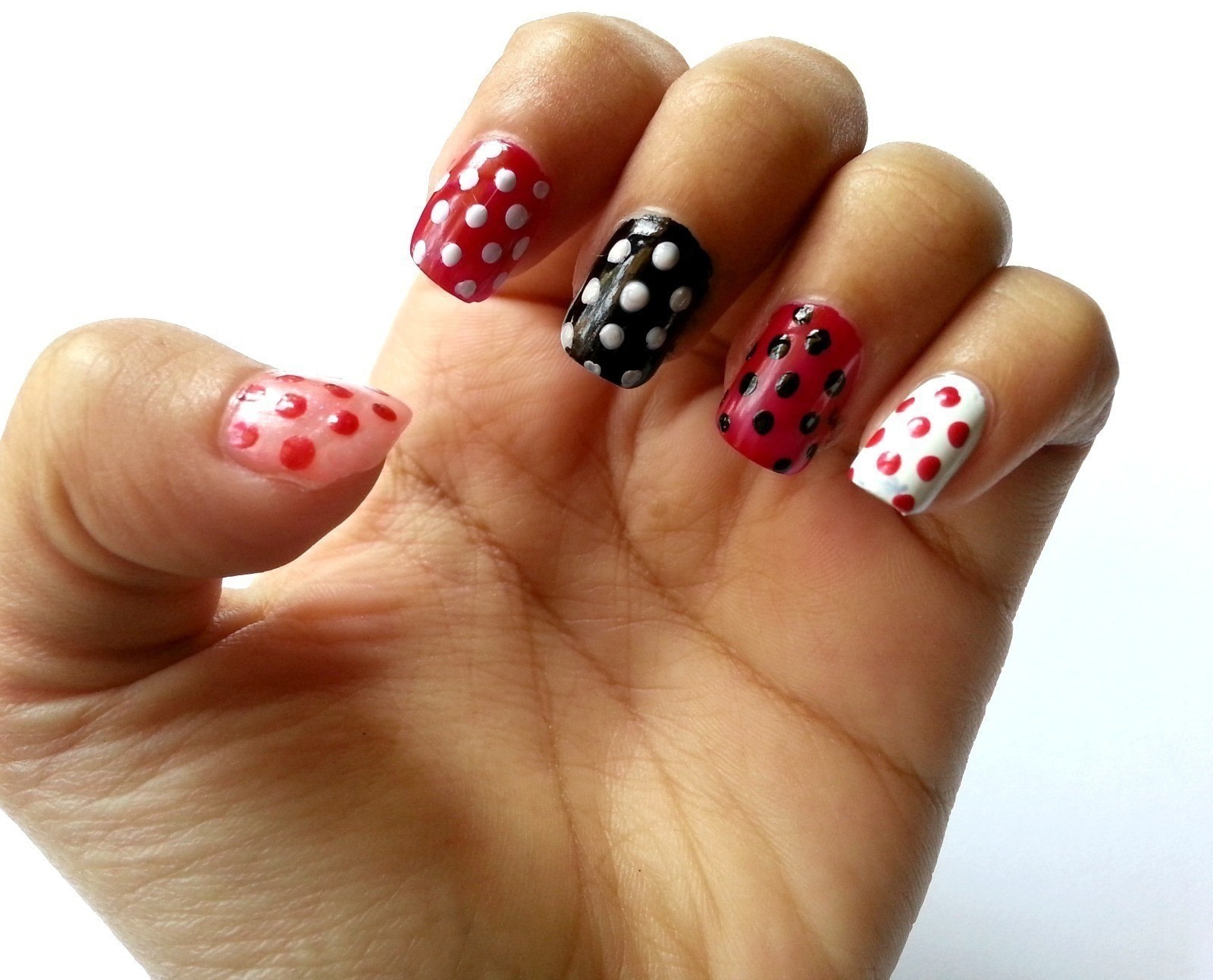 Diy Polka Dot Nail Art How To Paint Patterned Nail Art Beauty On Diy Polka Dot Nail Art How To Paint Patterned Nail Art Beauty On