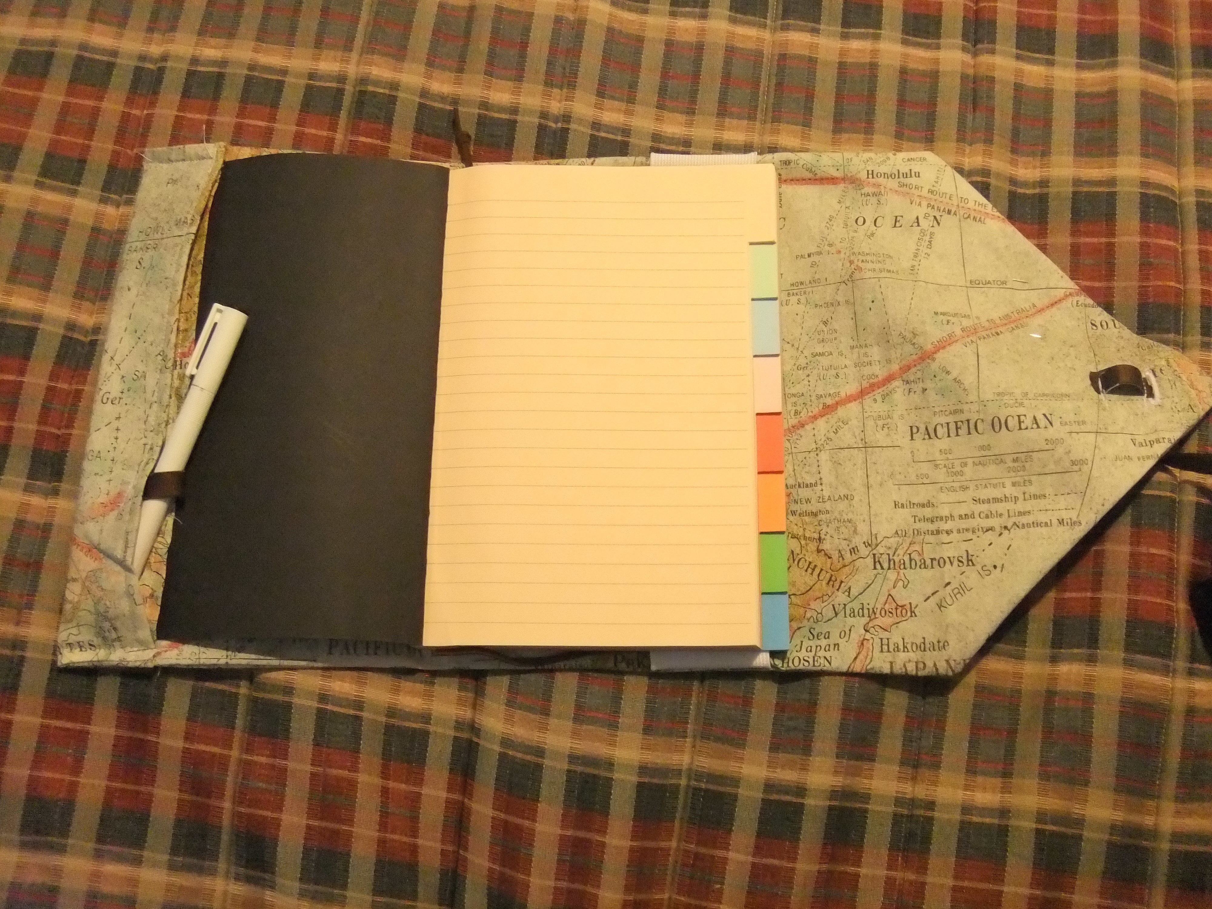 DIY Fabric Journal Book Cover How To Make A Travel Accessory Sewing 