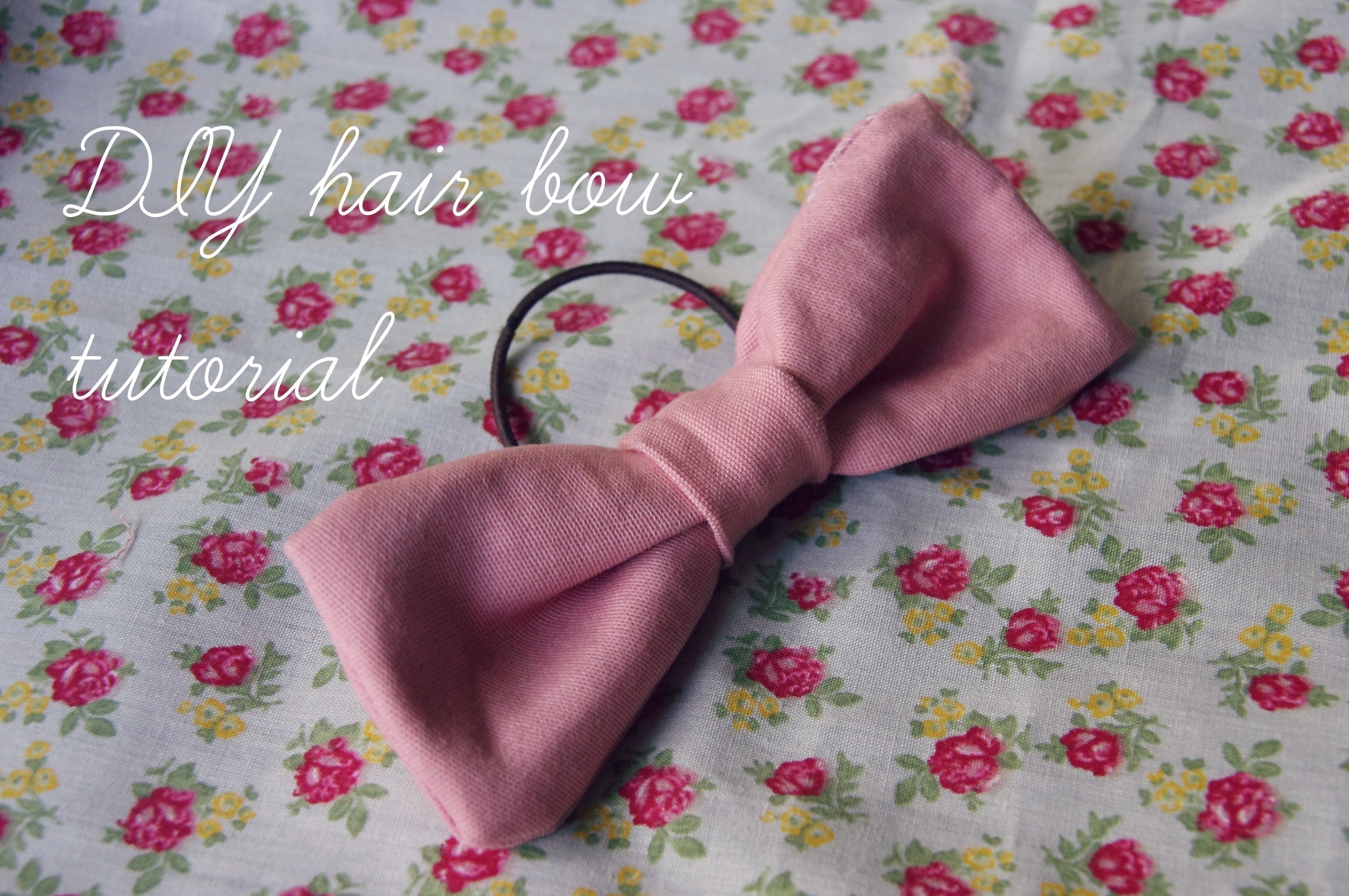 Hair Bow · How To Make A Bobble / Tie · Sewing on Cut Out + Keep · How ...
