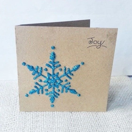 Diy Snowflake Christmas Card · How To Make A Stitched Card · Papercraft ...